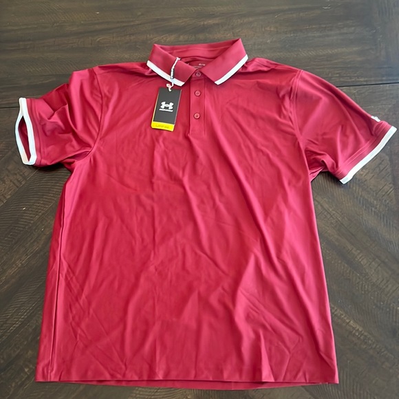 Under Armour | Shirts | Mens Maroon Under Armour Golf Polo | Poshmark